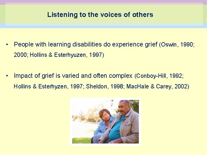 Making a difference together Understanding loss and bereavement