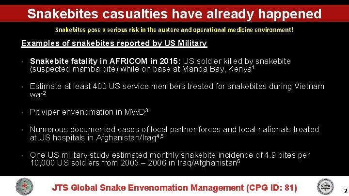 GLOBAL SNAKE ENVENOMATION MANAGEMENT CPG ID 81 New