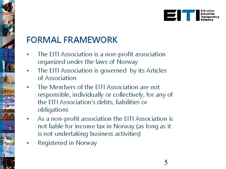 The role and responsibilities of the EITI Board