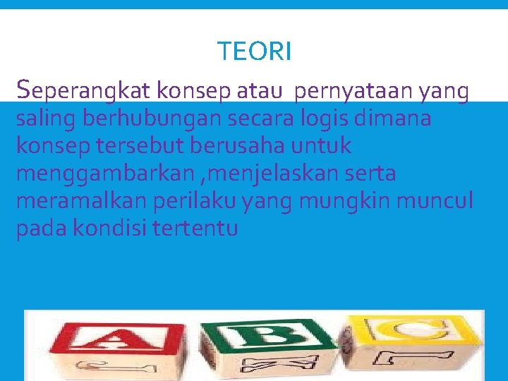 TEORI DAN RISET 1 Dasar teori dan Perspektif