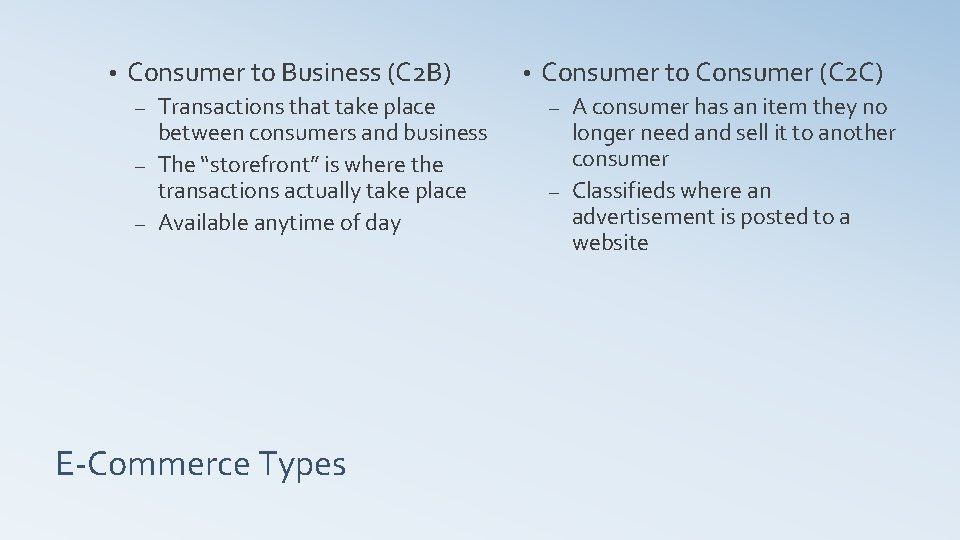 ECommerce Basics You know your excited Electronic commerce