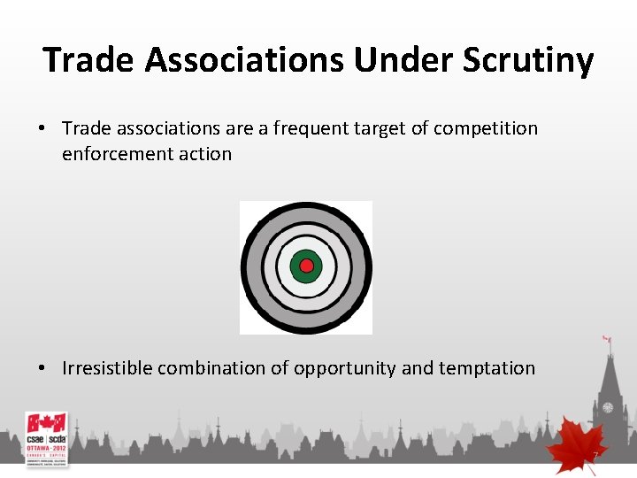 Competition Law and Associations in Canada Thursday November