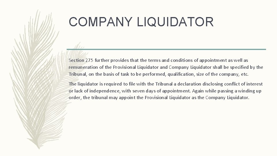 COMPANY LIQUIDATOR Compiled by Dr Rahul Pandey Asst