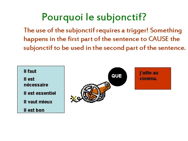 Le subjonctif http faculty fa orgWeb ImagesFAHTMLsbevadmasubjonctif20 suite