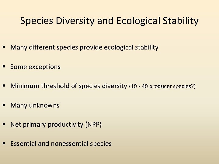 Biodiversity Species Interactions and Population Control Chapter 5