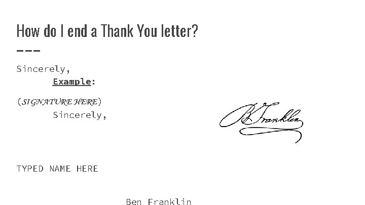 What is a Thank You Letter A letter