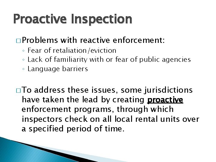 Rental Housing Inspection Programs Improving Health and Safety