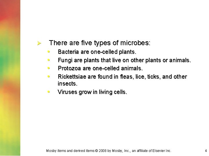 Chapter 14 Preventing Infection Mosby items and derived