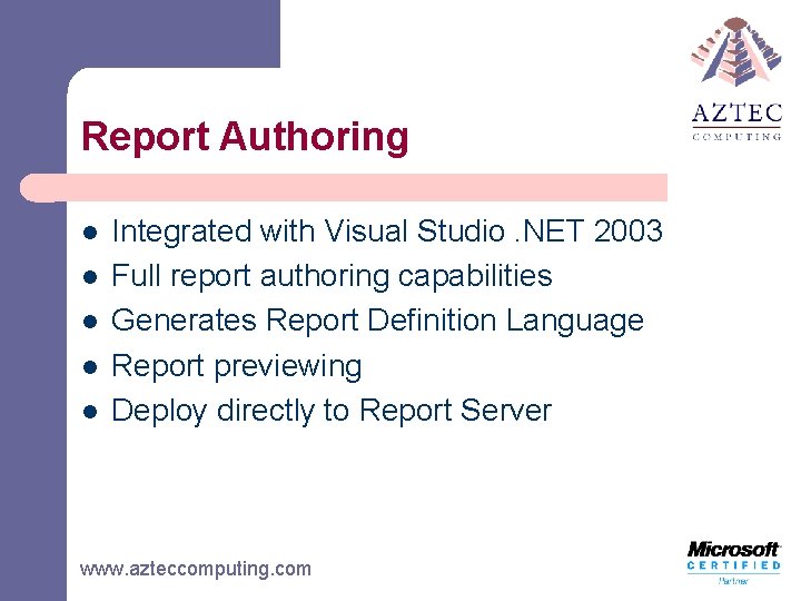 SQL Server Reporting Services London Database Developer Forum