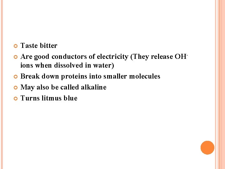 INTRODUCTION TO ACIDS BASES AND PH Lesson 13