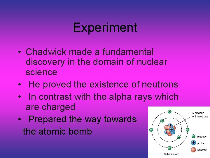 James Chadwick 1900 s By Lauren Cordero Ryan