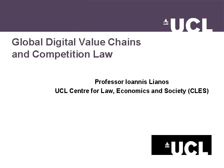 Global Digital Value Chains and Competition Law Professor
