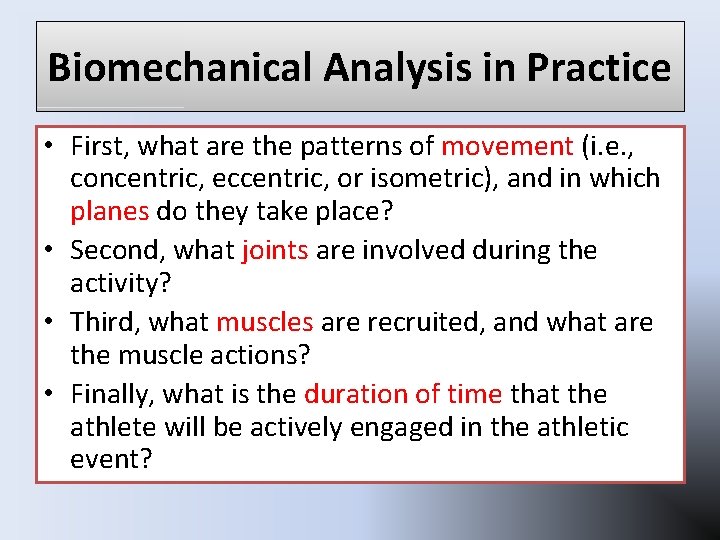 1 Athlete Needs Analysis William J Kraemer Ph