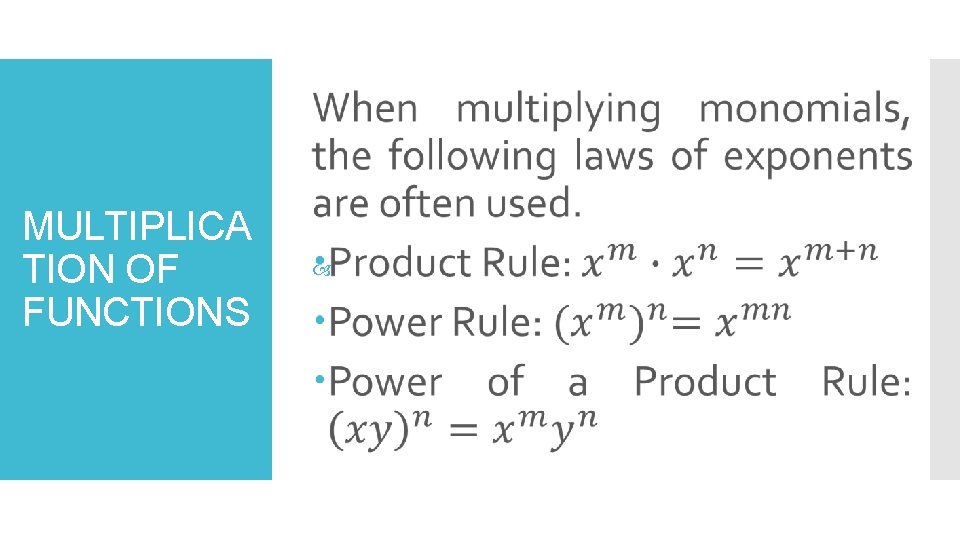 OPERATIONS ON FUNCTIONS ADDITION AND SUBTRAC TION OF