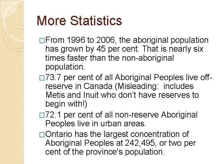 The First Nations People A lesson in culture