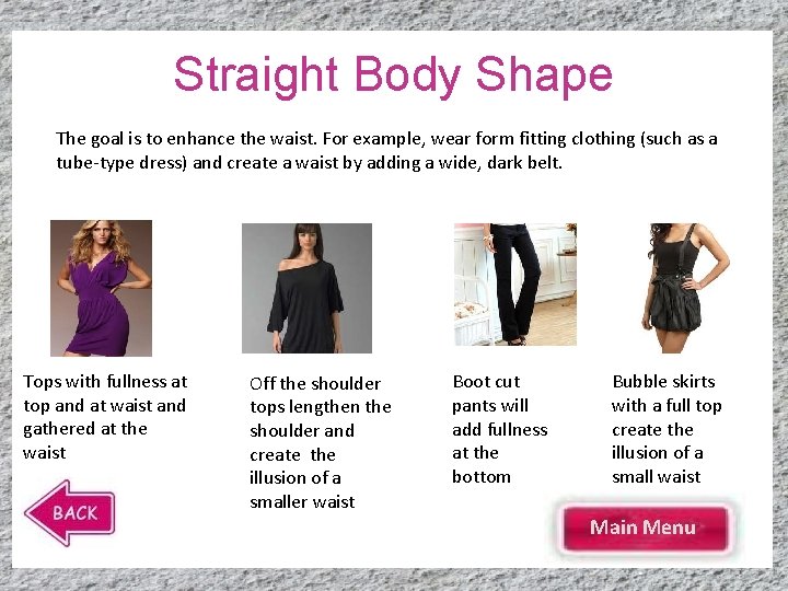Shopping Aid Whats My Body Type Your Body