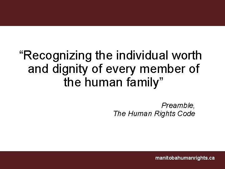 Human Rights Overview Council of Canadians with Disabilities