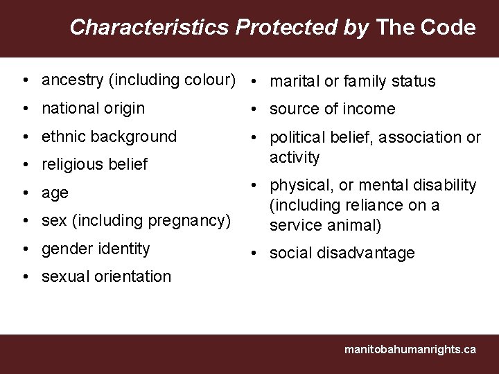 Human Rights Overview Council of Canadians with Disabilities