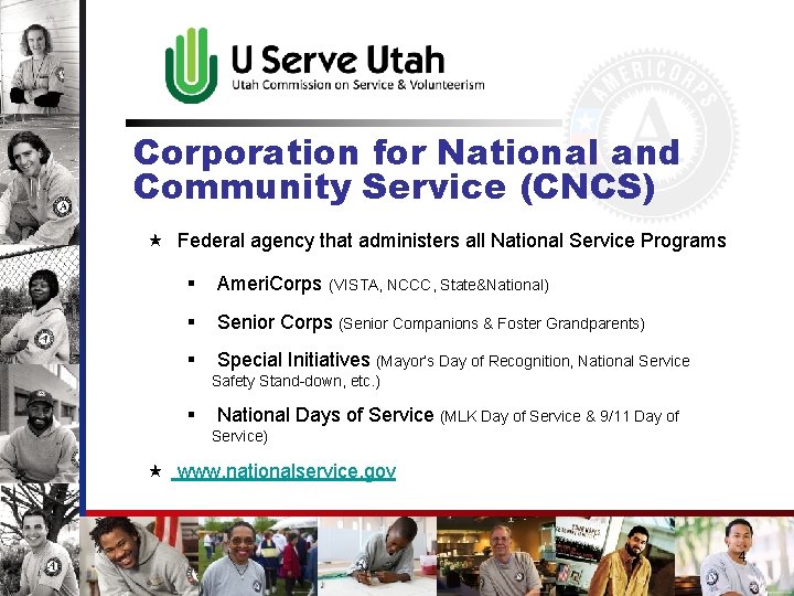 Getting Things Done for Utah Ameri Corps Funding