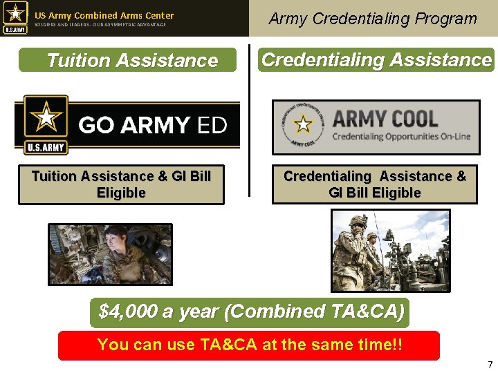 US Army Combined Arms Center SOLDIERS AND LEADERS