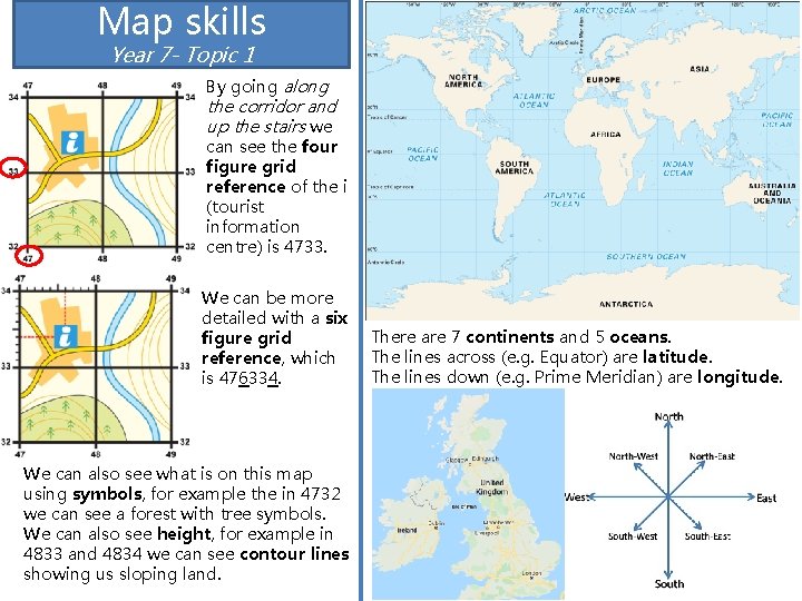 Map skills Year 7 Topic 1 By going