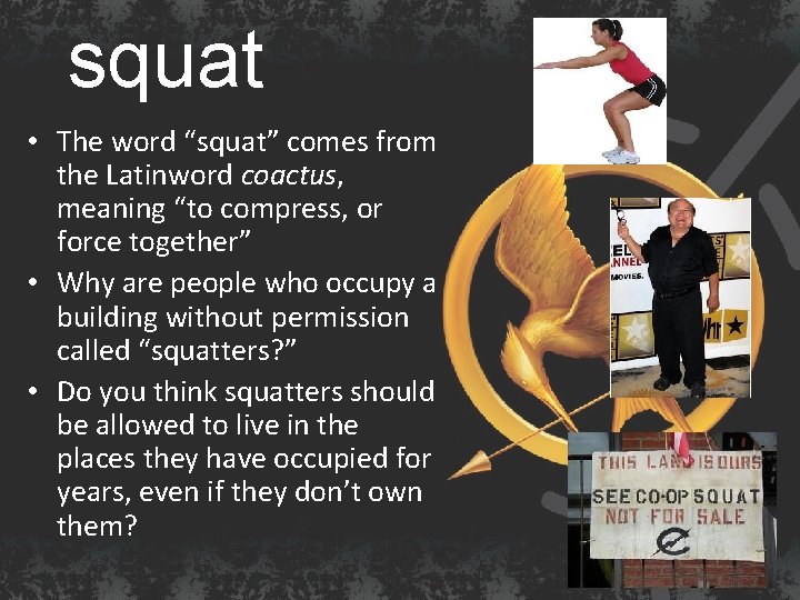The Hunger Games Vocabulary Chapter 1 reap The