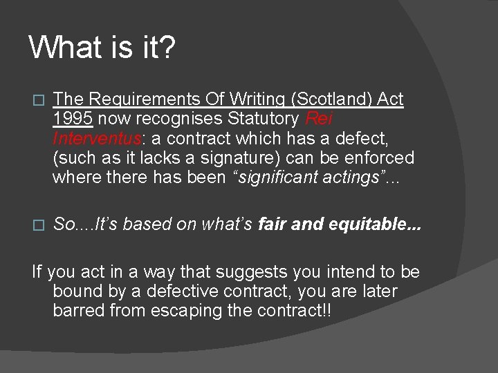 PERSONAL BAR COMMERCIAL LAW AHHNC What is it