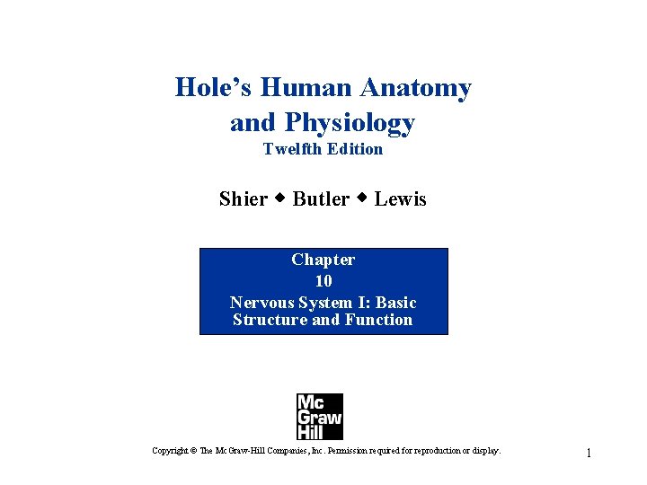 Holes Human Anatomy and Physiology Twelfth Edition Shier