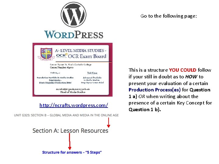 Section A and B Theory Overview Unit G