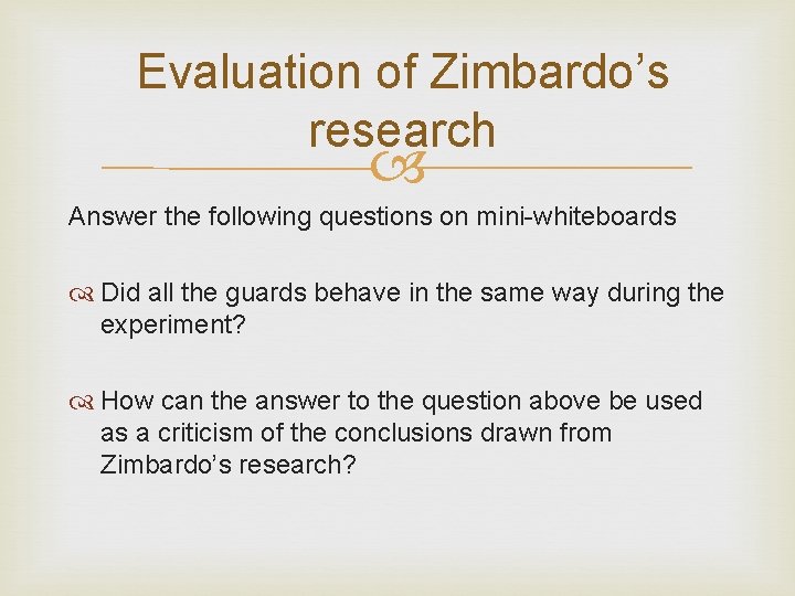 Conformity to Social Roles Zimbardos Stanford Prison Study