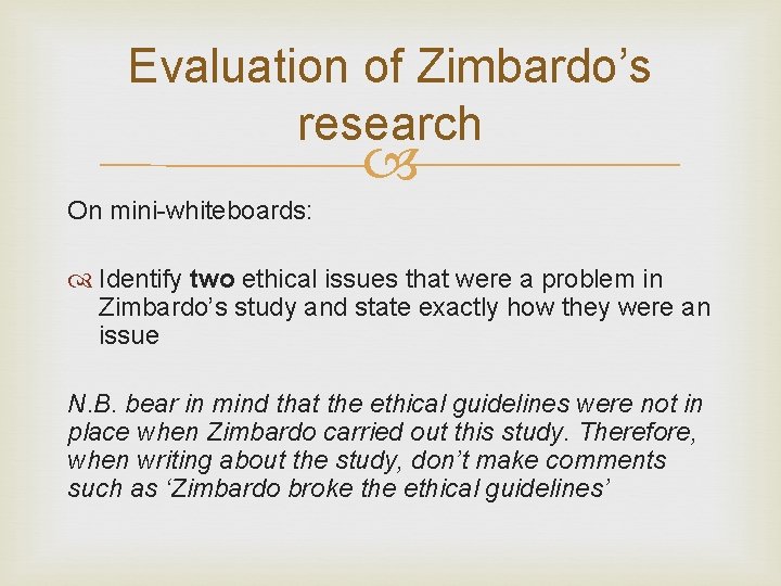 Conformity to Social Roles Zimbardos Stanford Prison Study