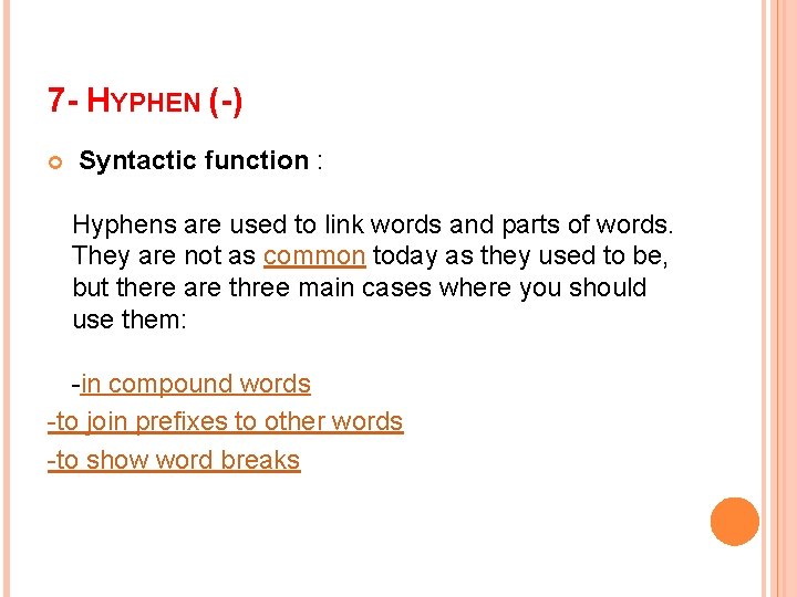 PUNCTUATION MARKS SYNTACTICSEMANTIC FUNCTIONS IN ENGLISH AND ARABIC