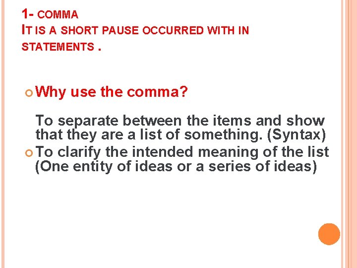 PUNCTUATION MARKS SYNTACTICSEMANTIC FUNCTIONS IN ENGLISH AND ARABIC