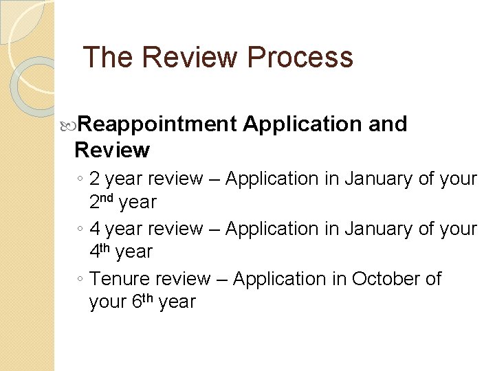 Overview of the Faculty Personnel Process September 2019