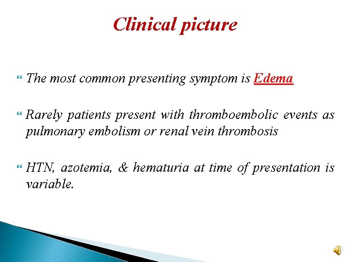 Nephrotic syndrome by Osama ElMinshawy MD Head Medicine