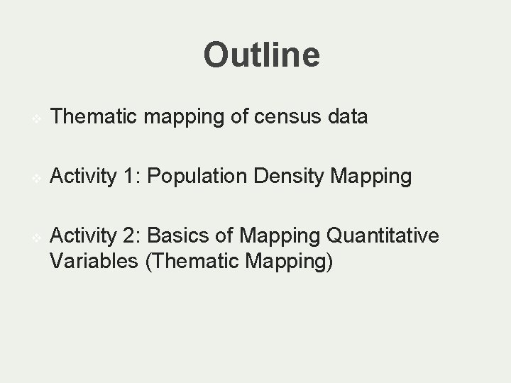 Mapping census variables in Arc Map DLI Ontario