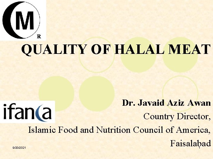 QUALITY OF HALAL MEAT 9202021 Dr Javaid Aziz