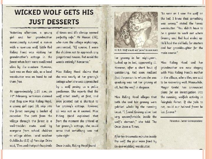 Wicked Wolf gets his just desserts LC 2