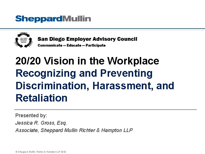 2020 Vision in the Workplace Recognizing and Preventing