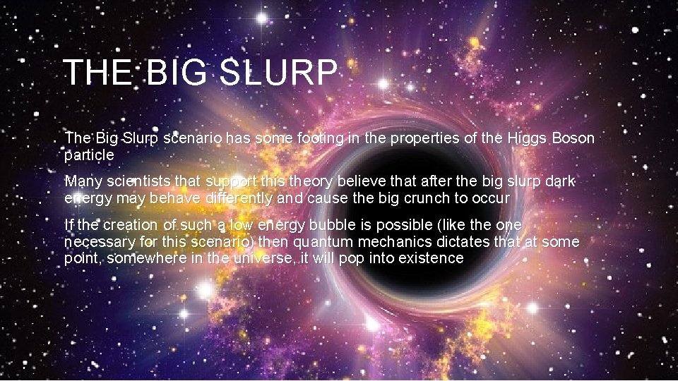 END OF THE UNIVERSE Isabel R 3 B