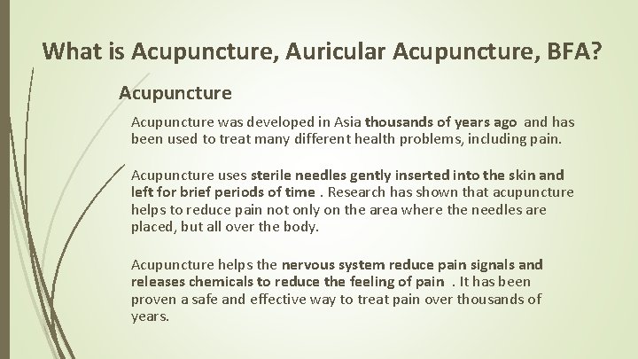 Battlefield Acupuncture BFA for Pain Relief Sioux Falls