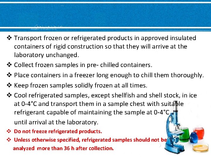 Lab 2 Food Sampling Preparation of Sample Homogenate