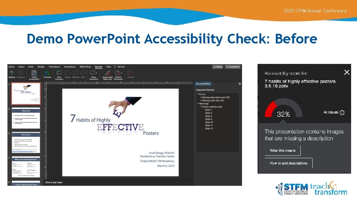 2020 STFM Annual Conference Digital Accessibility Improving Teaching