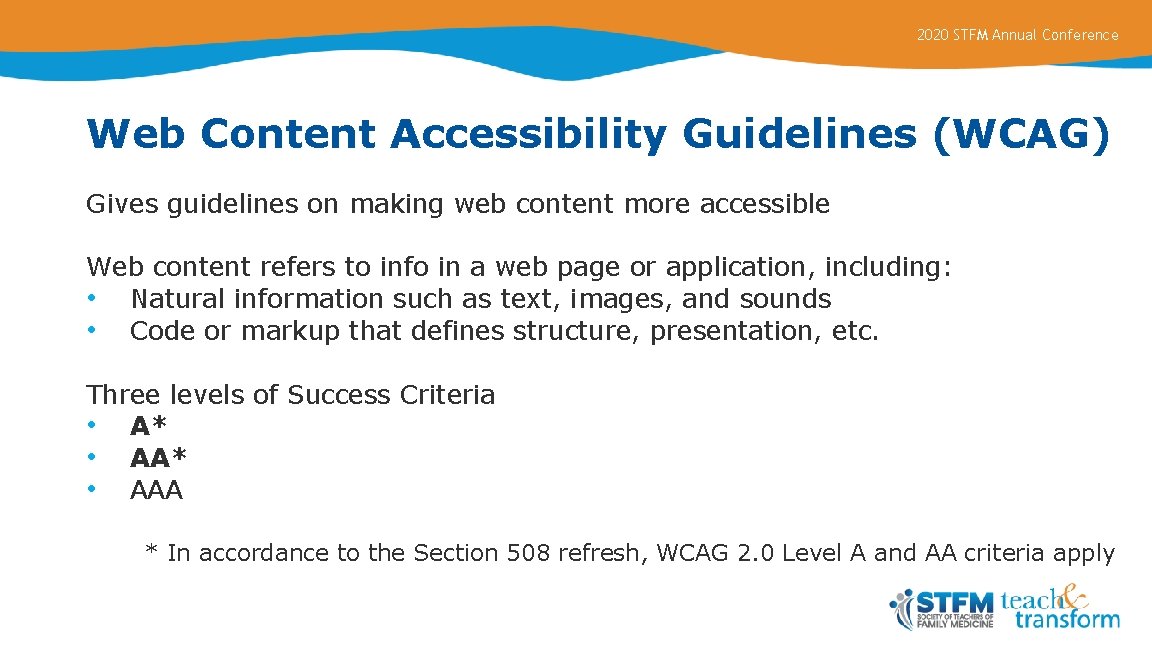2020 STFM Annual Conference Digital Accessibility Improving Teaching