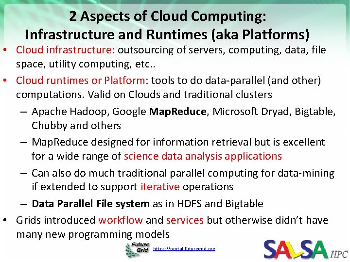 Geoinformatics and Data Intensive Applications on Clouds International