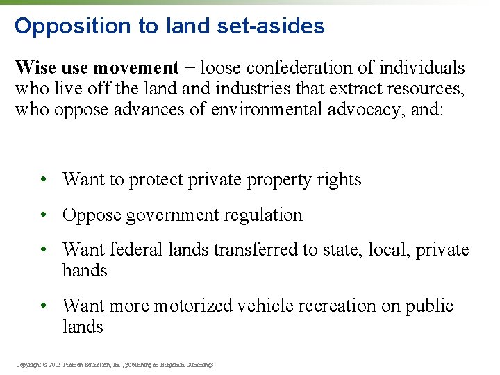 Scott Brennan Jay Withgott 11 Land use forest