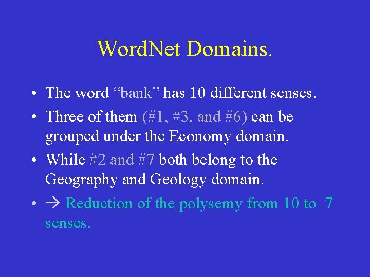 Comparing Ontologybased and Corpusbased Domain Annotations in Word