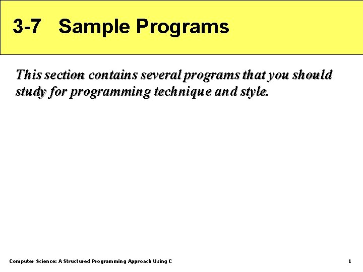 3 7 Sample Programs This section contains several