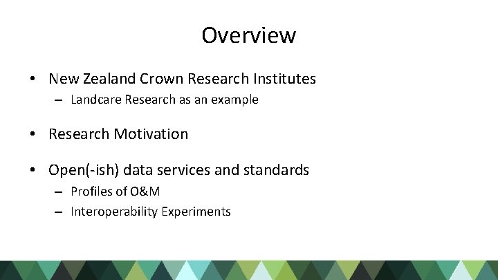 Environmental Observation Systems Soil and Landscapes Perspective Alistair