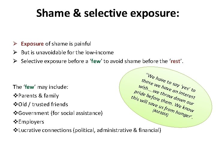 How poverty triggers shame lessons from four districts